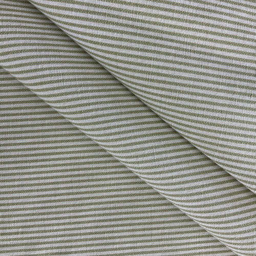 Pinafore in Willow | Upholstery Fabric | Green Off White Micro Stripe | Medium Weight | 54" Wide ...