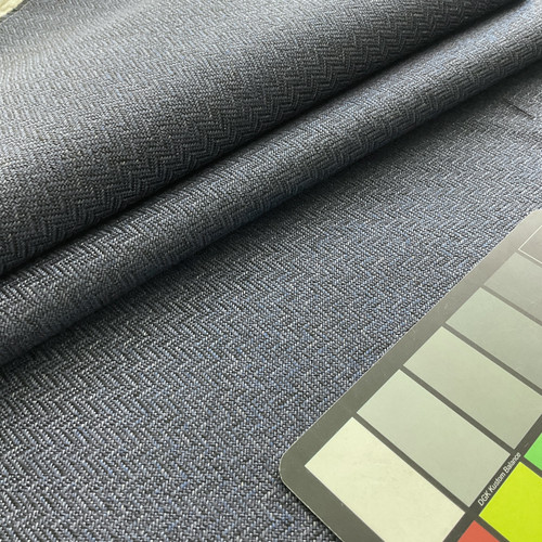 Two Tone Blue Chevron Weave | Upholstery Fabric | Commercial Grade ...