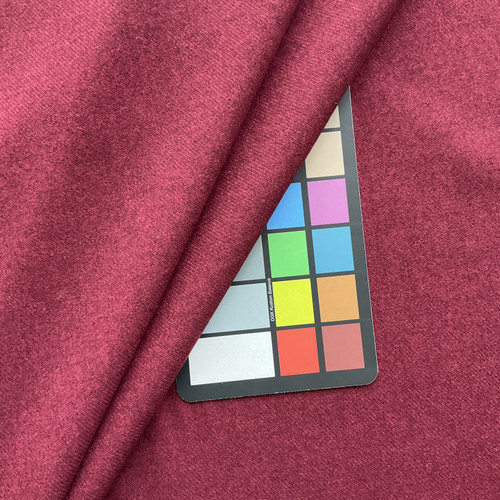 Ellyn in Merlot | Burgundy Solid Brushed Twill Upholstery Fabric ...
