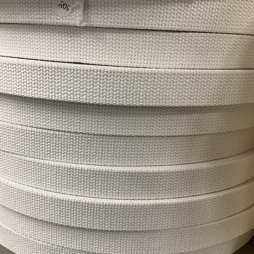 1 Inch White HEAVY DUTY Cotton Webbing / Bag Straps / Edging | By The ...