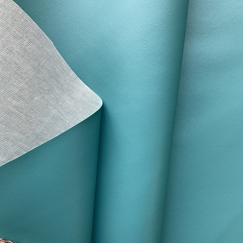 Liberty in Turquoise | Faux Leather Marine Vinyl Fabric | Light Grain ...