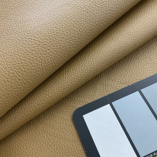 Cassian in Loam / Brown | Faux Leather Vinyl Upholstery Fabric | Medium ...