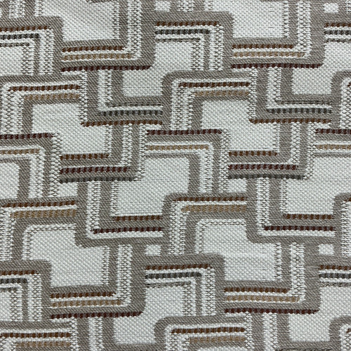 Tinder in Sienna | Upholstery Fabric | Geometric in Brick / Brown ...