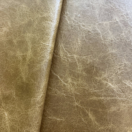 Tan Brown Distressed Top Grain Premium Leather Hide | Chrome Tanned ...