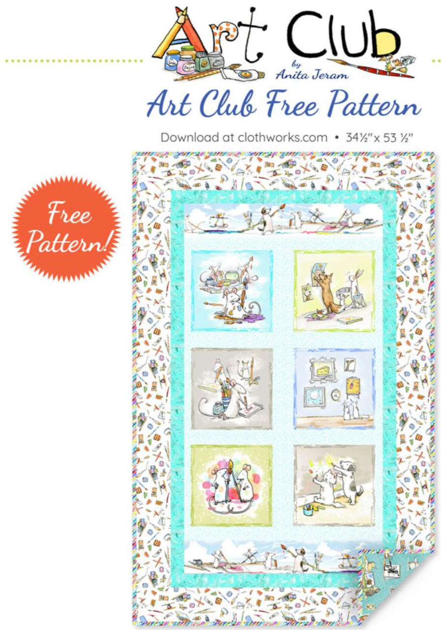 Free Pattern Download | Art Club Quilt for Clothworks