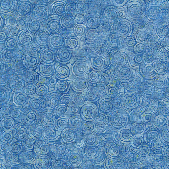 Island Batik Reflections by Kathy Engle 122364560 Swirls French Blue ...