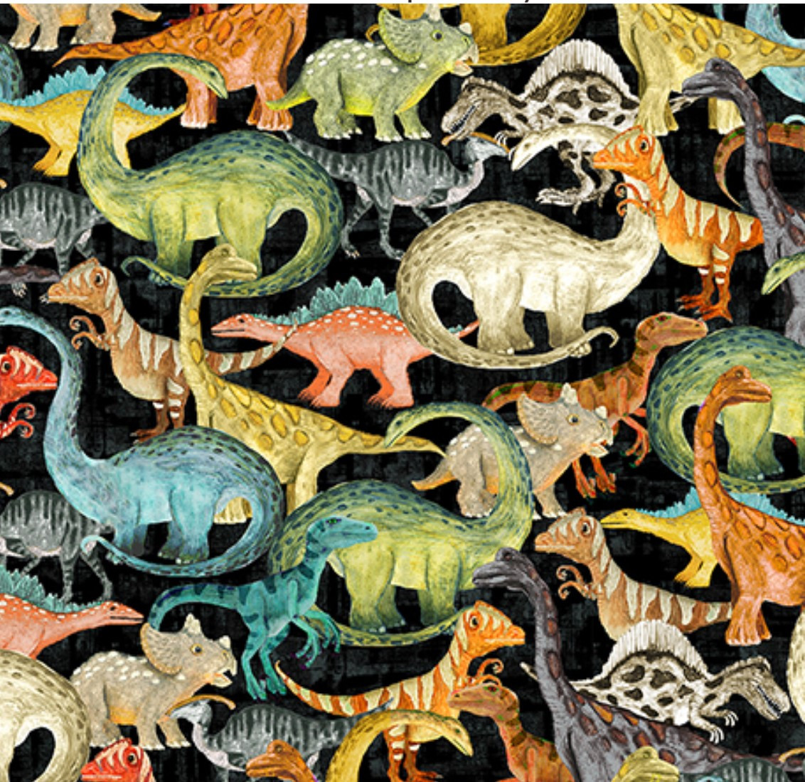 dinosaur pattern fabric