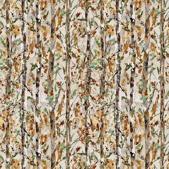 Hoffman Into The Woods W5525-714 Fall Trees Leaves Digital Spectrum ...