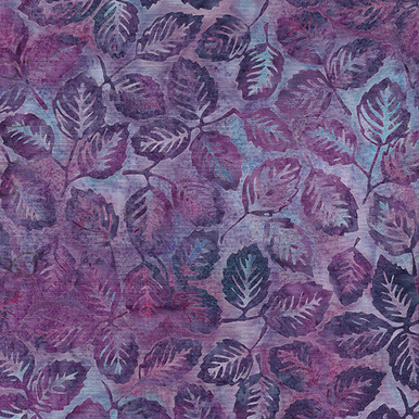 Island Batik English Lavender 112322420 Leaves Mint Basil Purple| Per ...