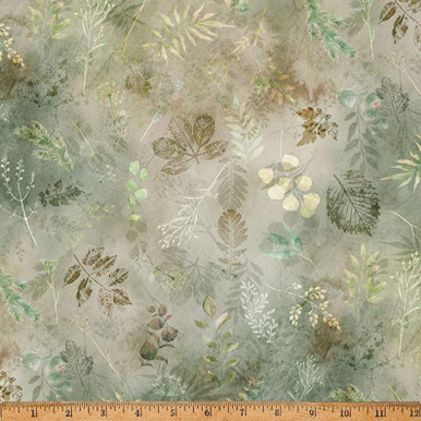 Hoffman Tree Line W5435-98 Moss Leaves Blender | SOLD BY THE HALF-YARD ...