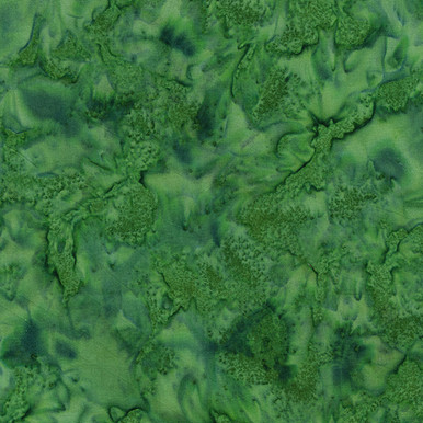 Anthology Lava Solids Batik 100Q-2034 Basil Mottled Batik | Per Half Yard