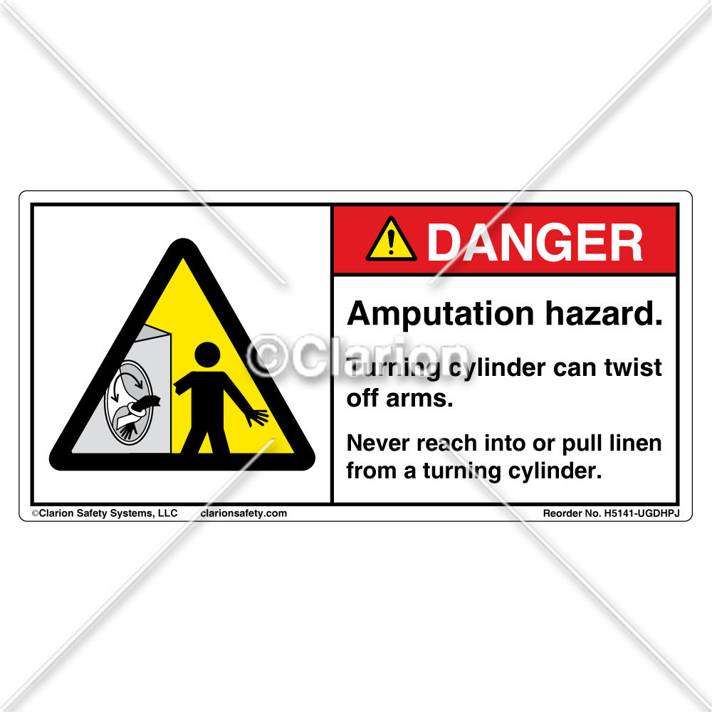 Danger/Amputation Hazard (H5141-UGDHPJ) label