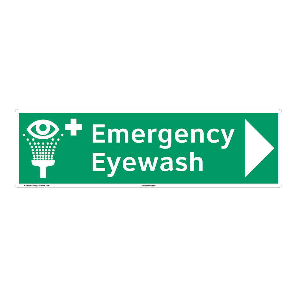 Emergency Eyewash Signs | Clarion Safety Systems