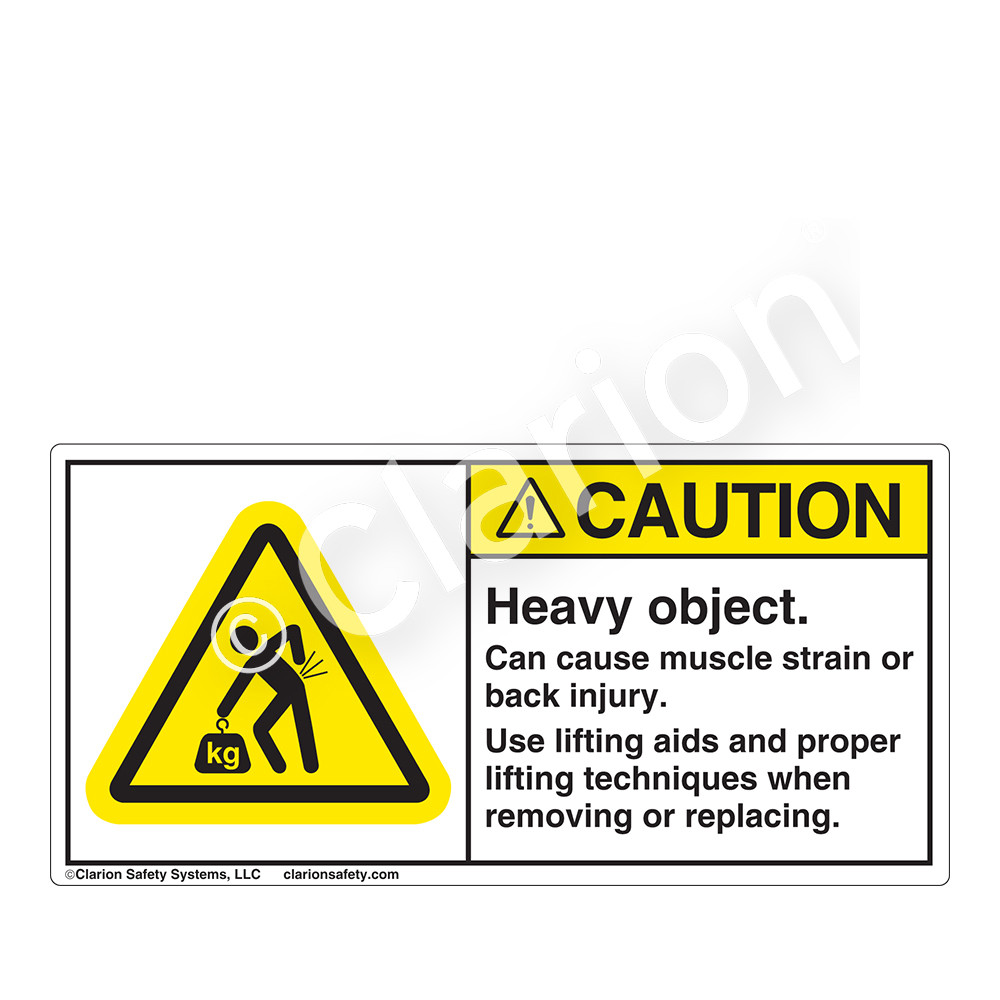 Lift Hazard Labels | Clarion Safety Systems