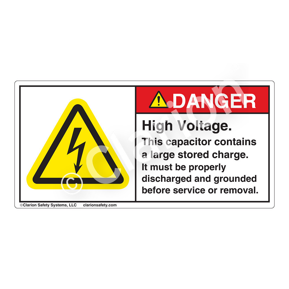 Electrical Grounding Safety Labels | Clarion Safety Systems