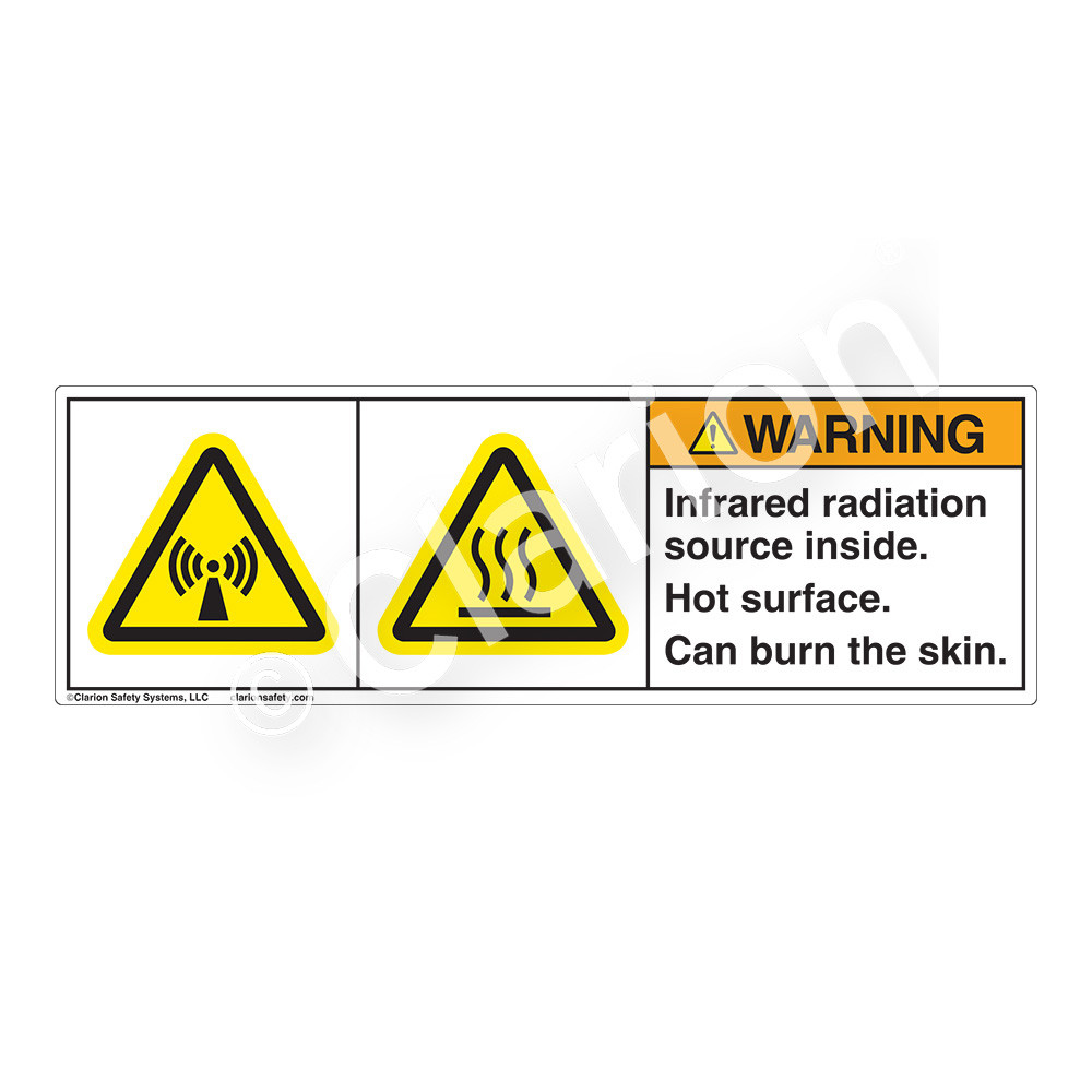 Radiation (UV, IR and RF) Labels | Clarion Safety Systems