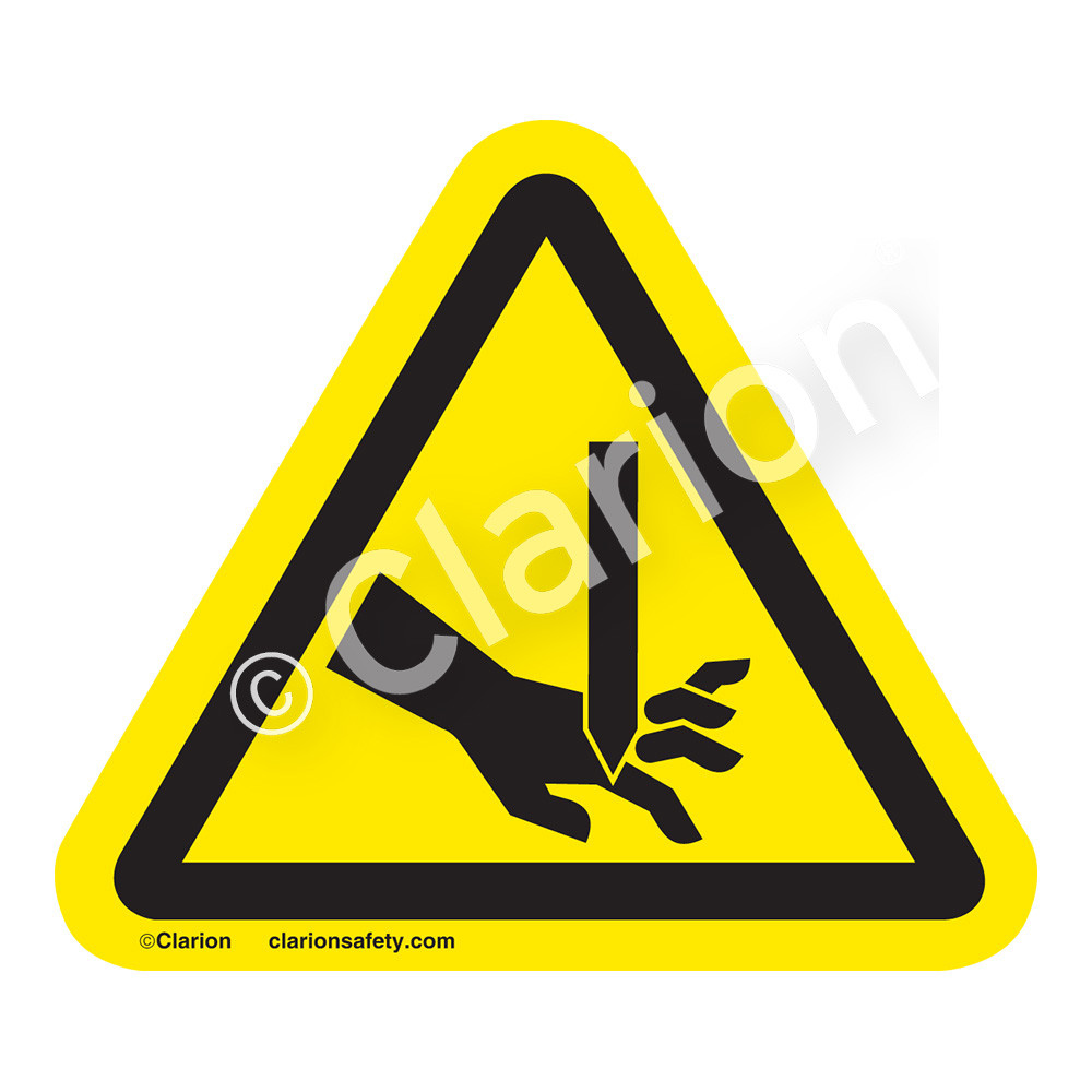 Cutting Hazard Safety Labels | Clarion Safety Systems