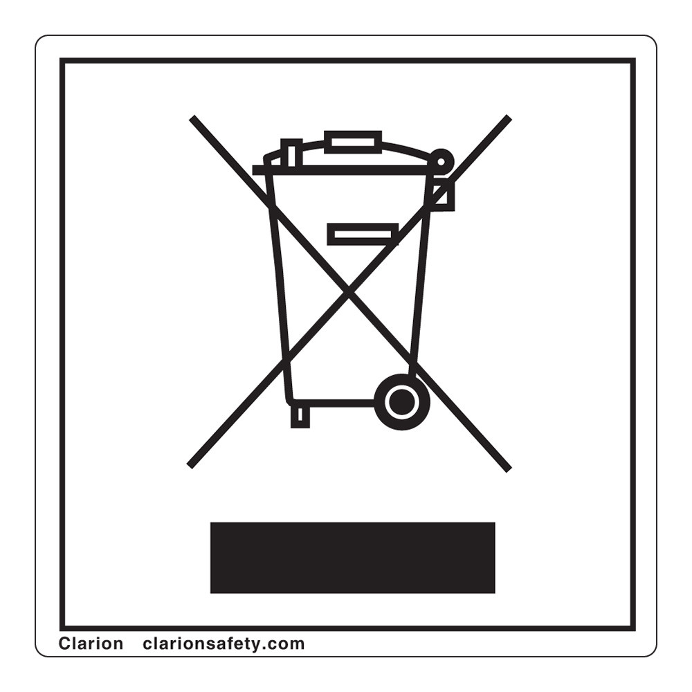 No Waste (WEEE-) Label
