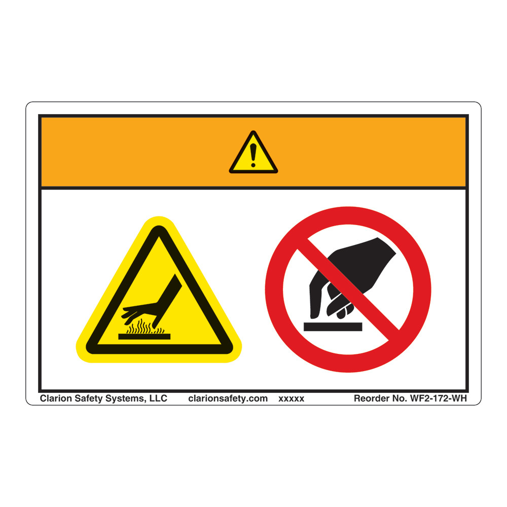Thermal Hazard Labels | Clarion Safety Systems