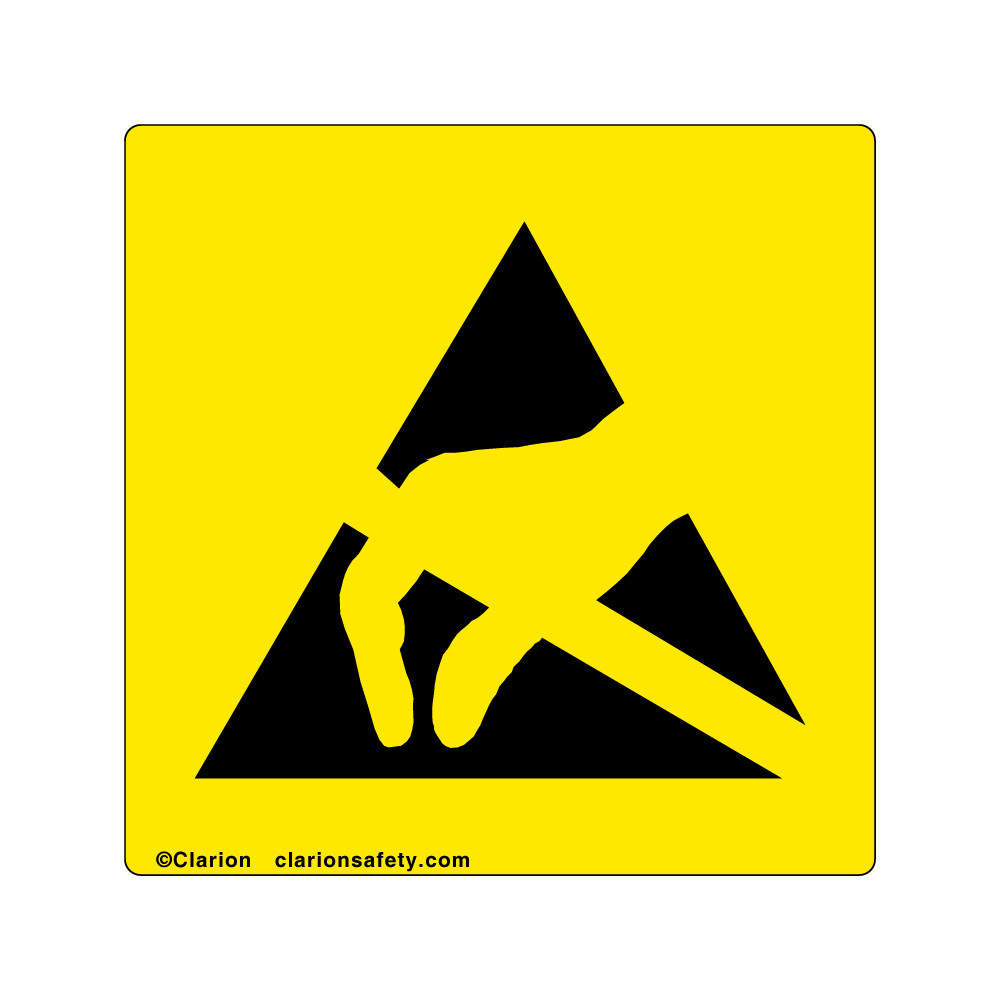 Electrostatic Discharge Safety Labels | Clarion Safety Systems
