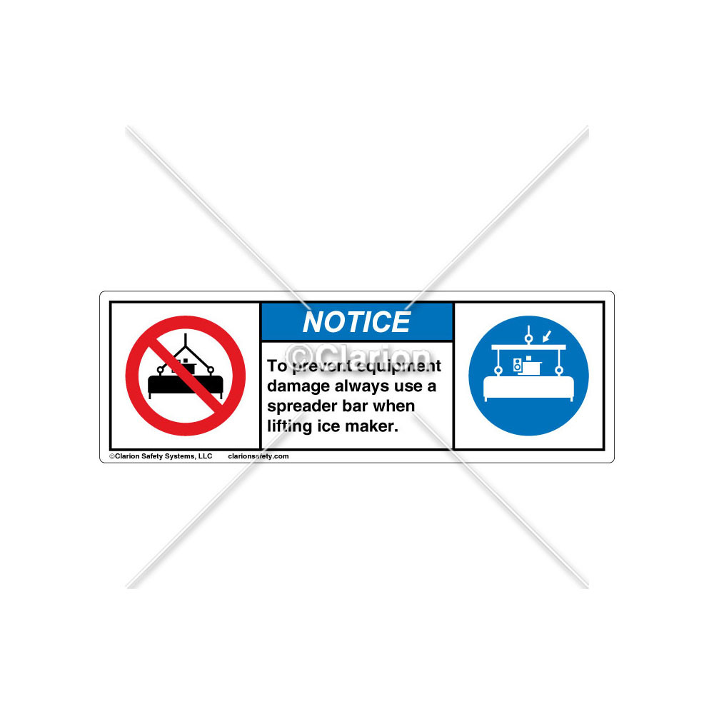 Notice/To Prevent Equipment Damage (106302) label