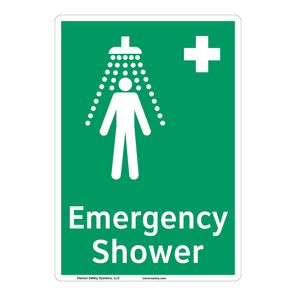 Emergency Shower (F1038-) Sign