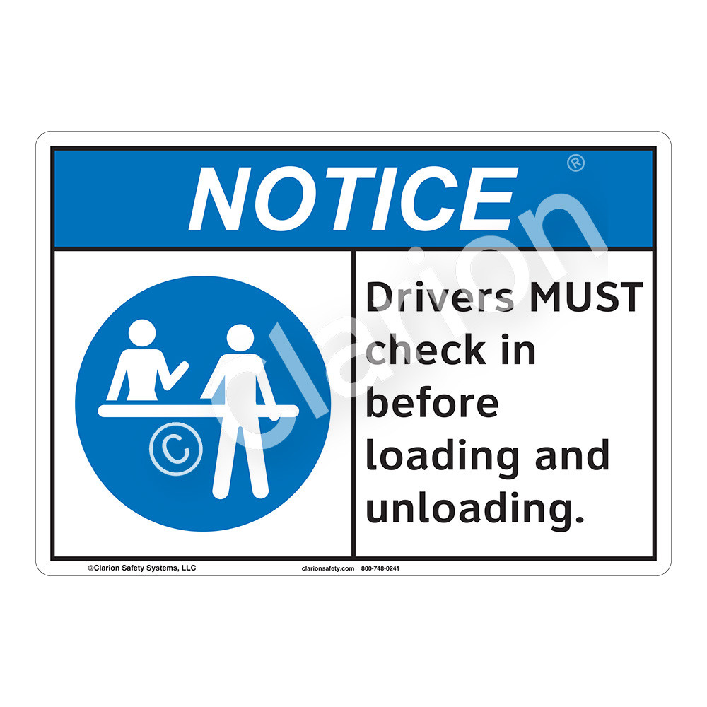 Notice Drivers (F1137-) Sign