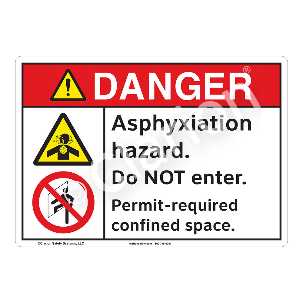 Danger Asphyxiation (F1146-) Sign