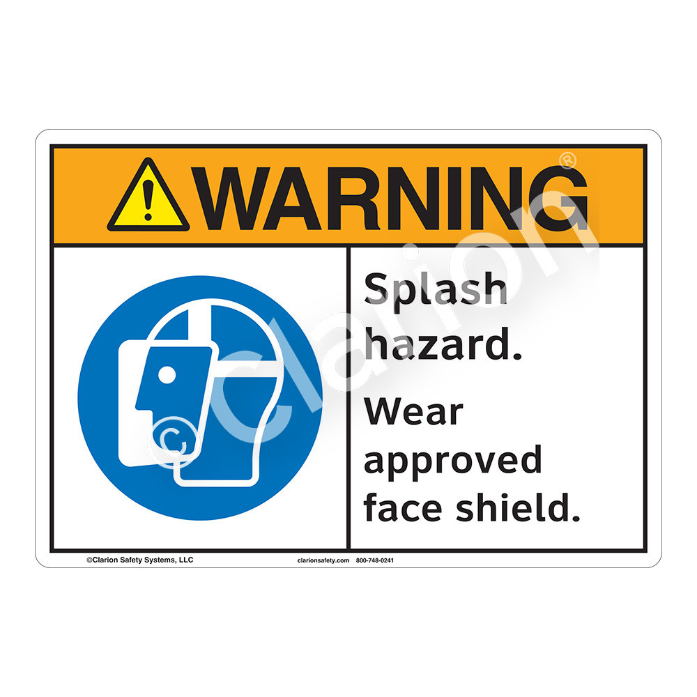 Warning Splash (F1203-) Sign