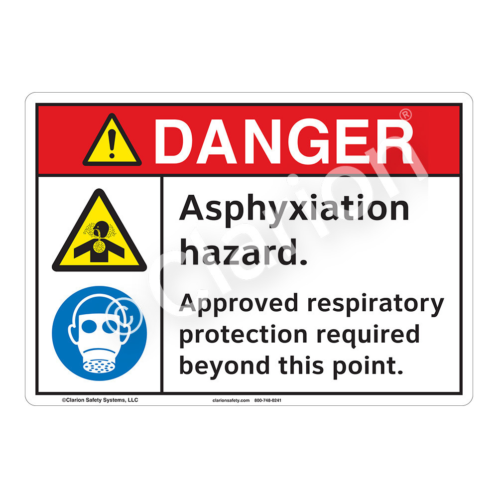 Danger Asphyxiation (F1206-) Sign