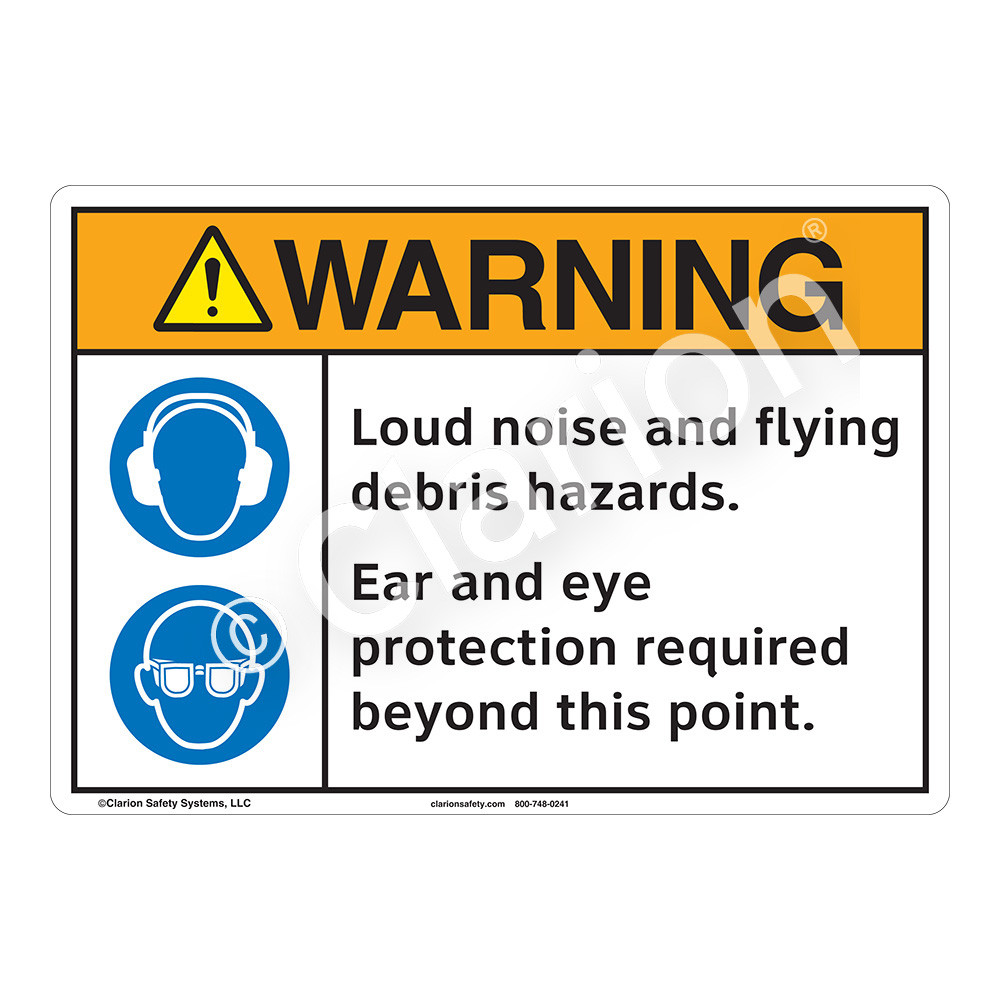 Warning Loud Noise (F1229-) Sign