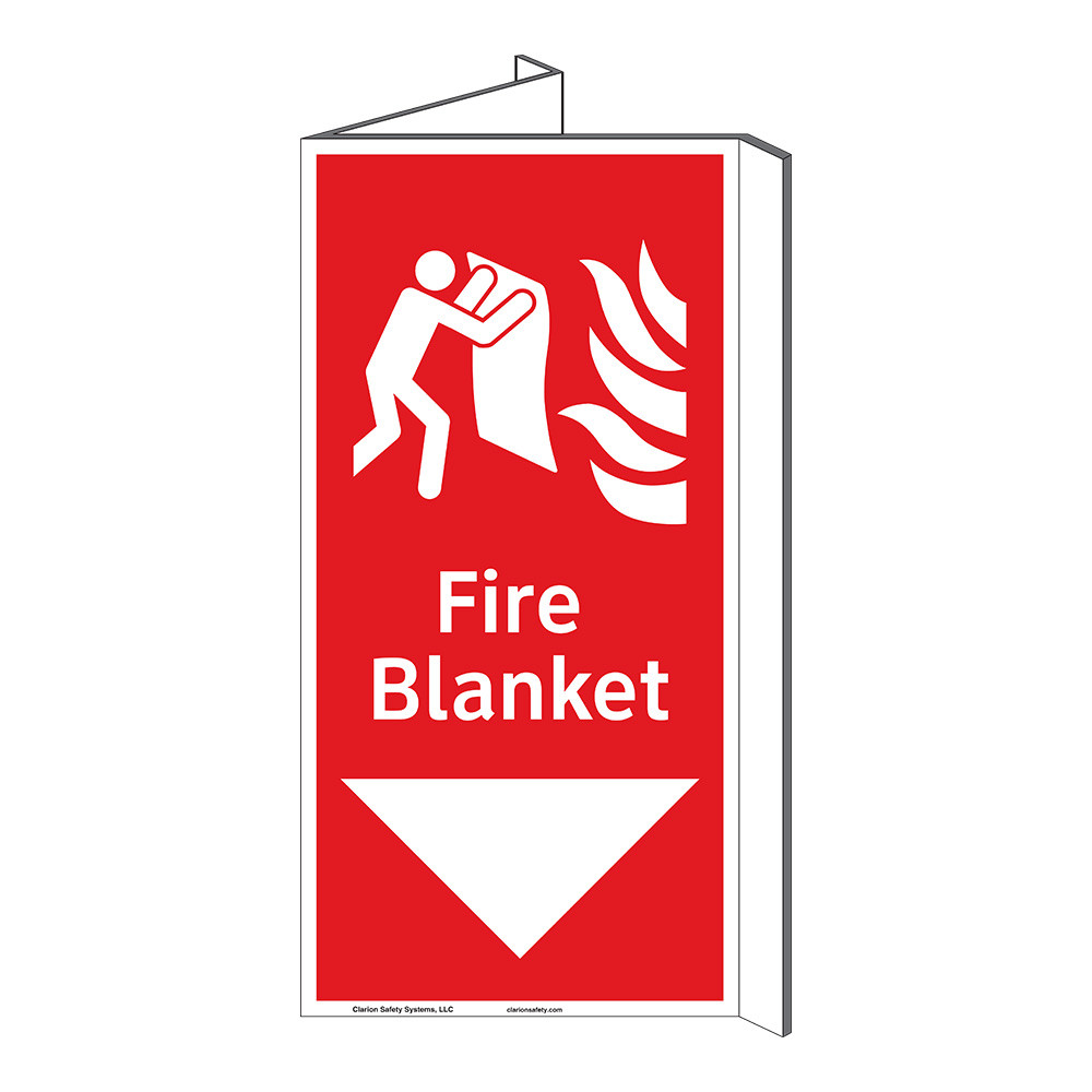 Fire Blanket (F1275P-) Sign