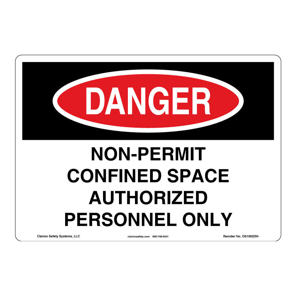 Danger/Non-Permit Sign (OS1002DH-) Sign