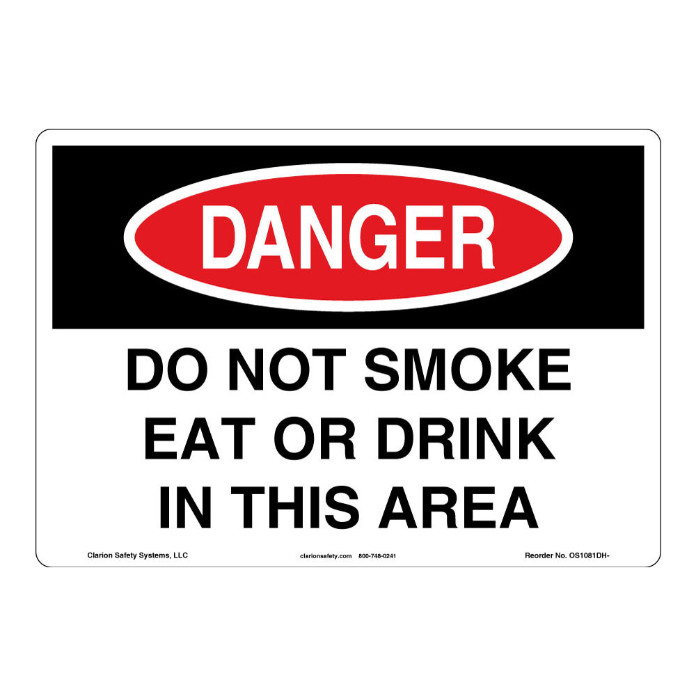 Danger/Do Not Smoke Sign (OS1081DH-) Sign
