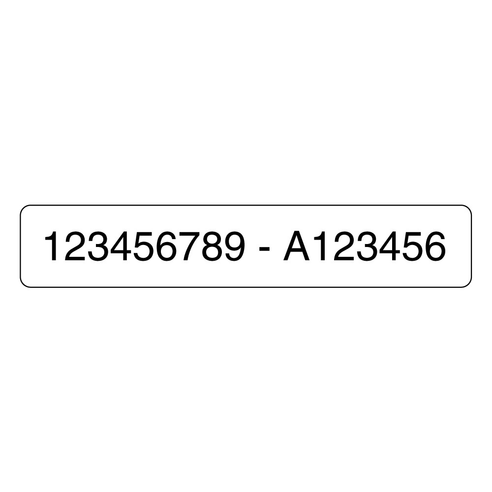Custom 2.75” X .50” Serial Number Labels | Clarion Safety Systems