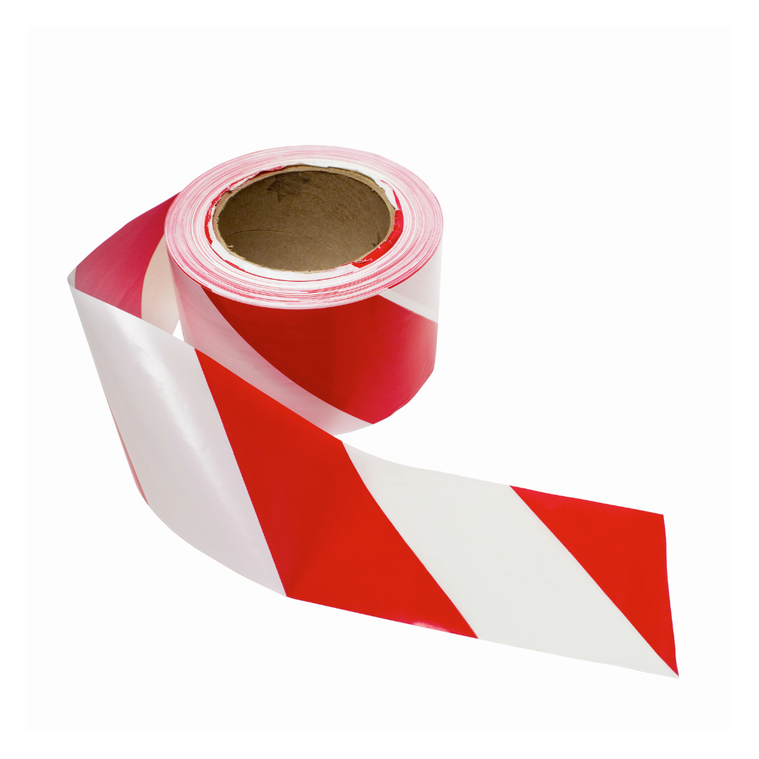 Safety Tape - Red/White (VST-2-RW) | Clarion Safety Systems