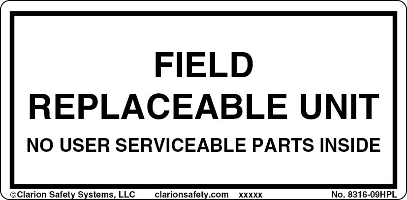 8316-09HPL - Clarion Safety Systems