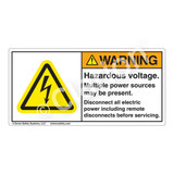 Electrical Disconnect Safety Labels | Clarion Safety Systems