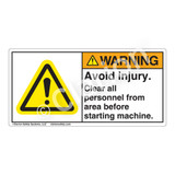 Automatic Startup Safety Labels | Clarion Safety Systems