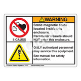 Magnetic Hazard Safety Labels | Clarion Safety Systems