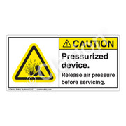 Explosion/Pressure Hazard Labels | Clarion Safety Systems