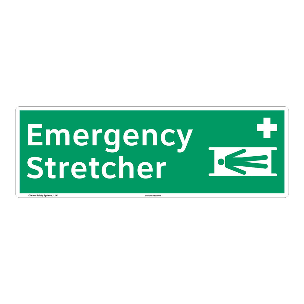 Emergency Stretcher Signs | Clarion safety Systems