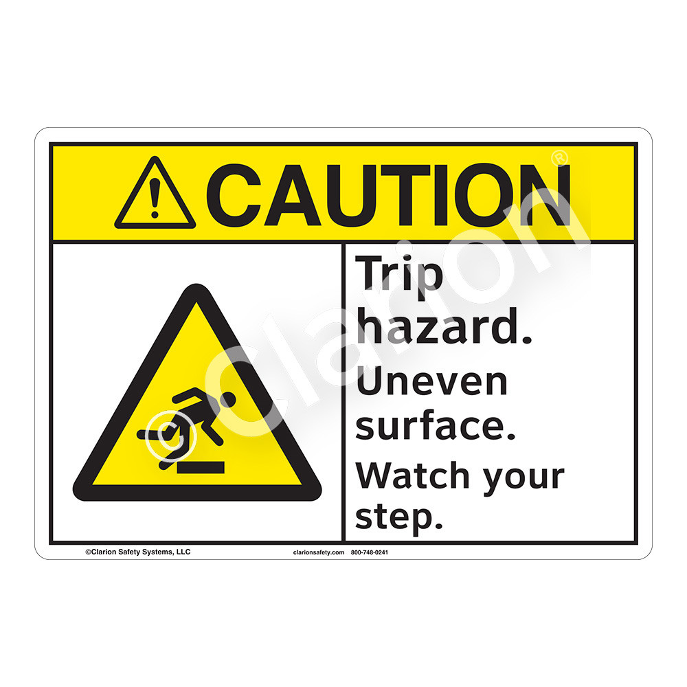 Slip, Trip and Fall Signs | Clarion Safety Systems