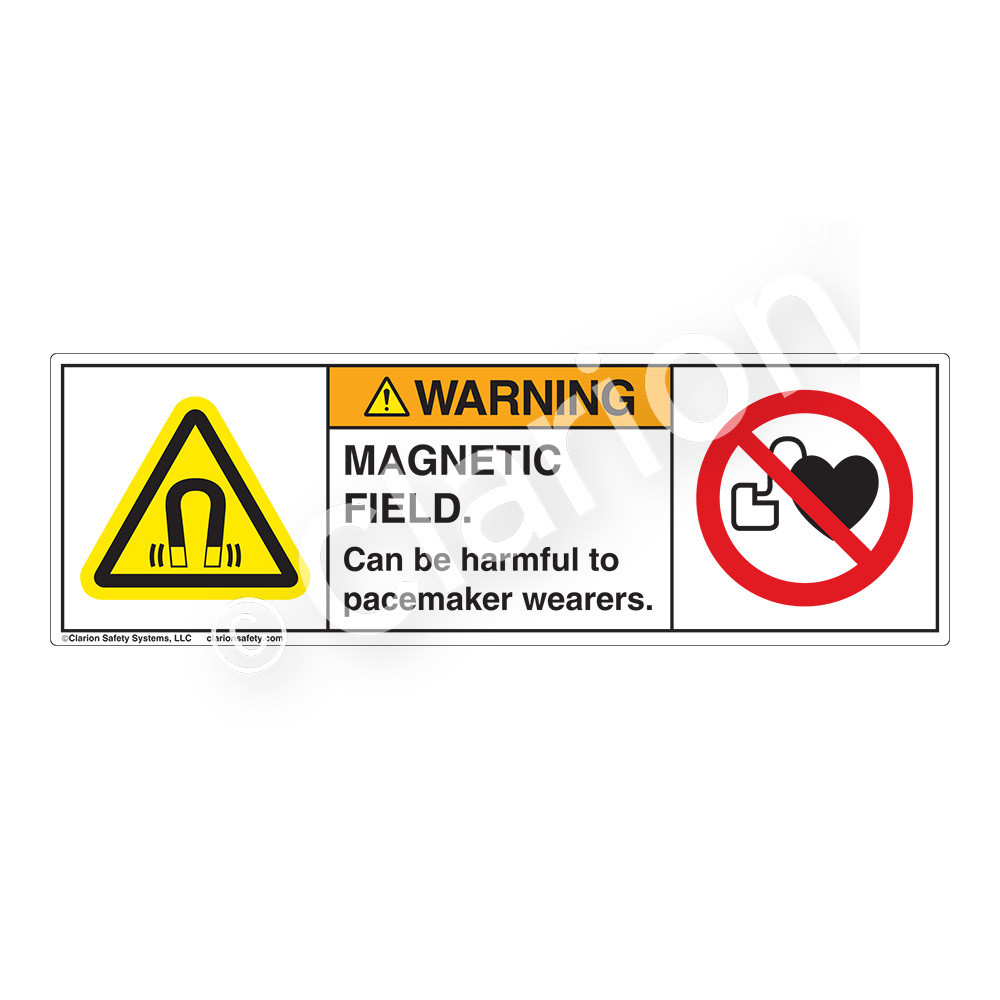 Magnetic Hazard Safety Labels | Clarion Safety Systems