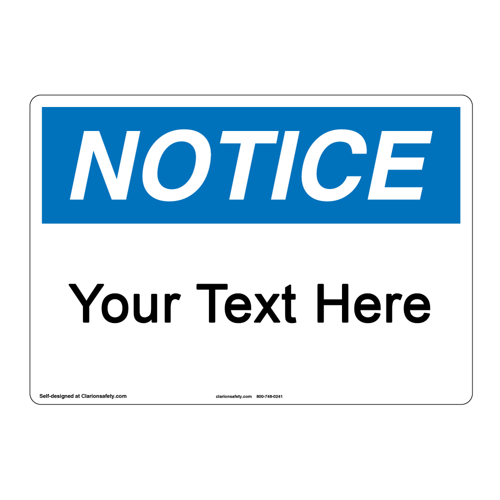 Custom Safety Signs | Clarion Safety Systems