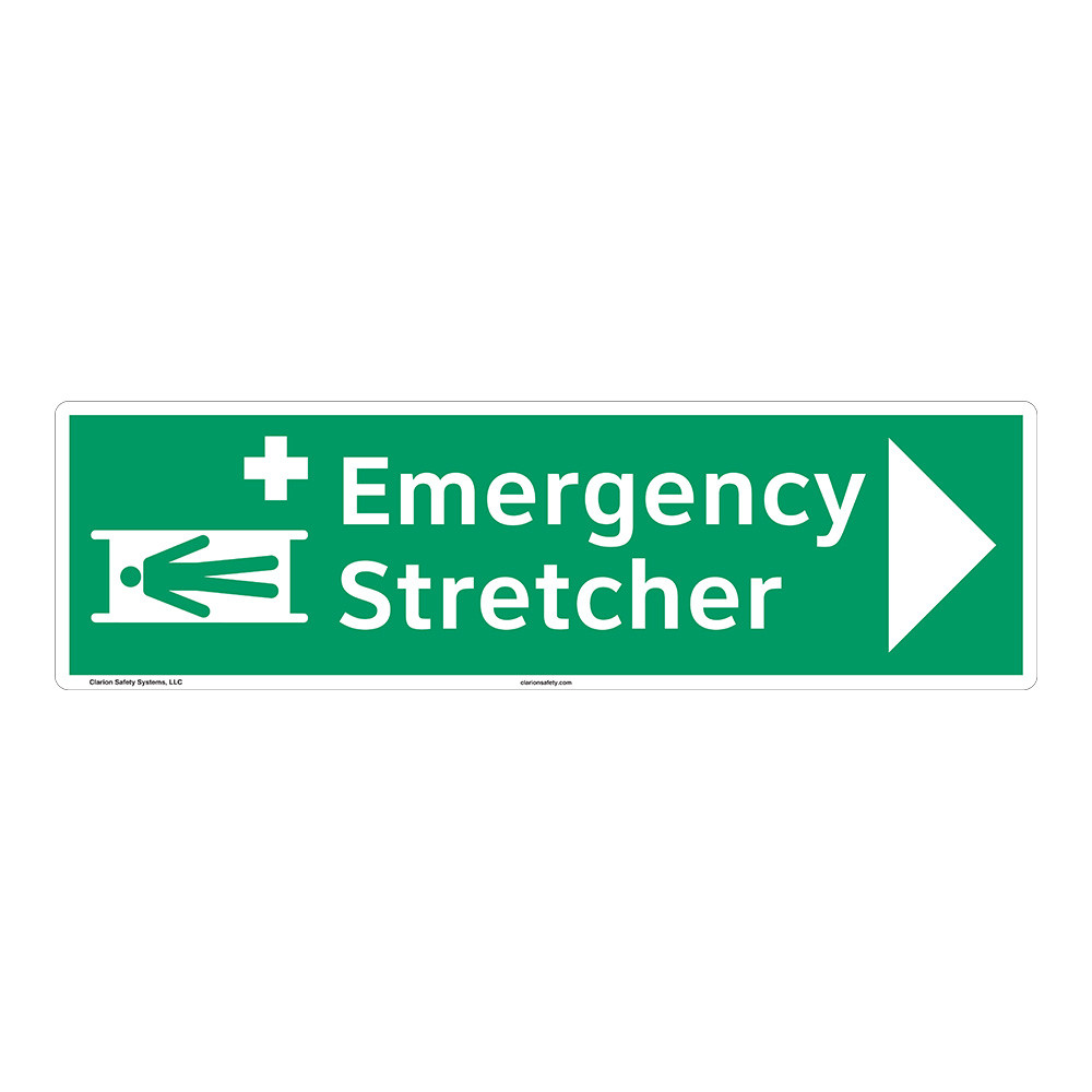 Emergency Stretcher Signs | Clarion safety Systems
