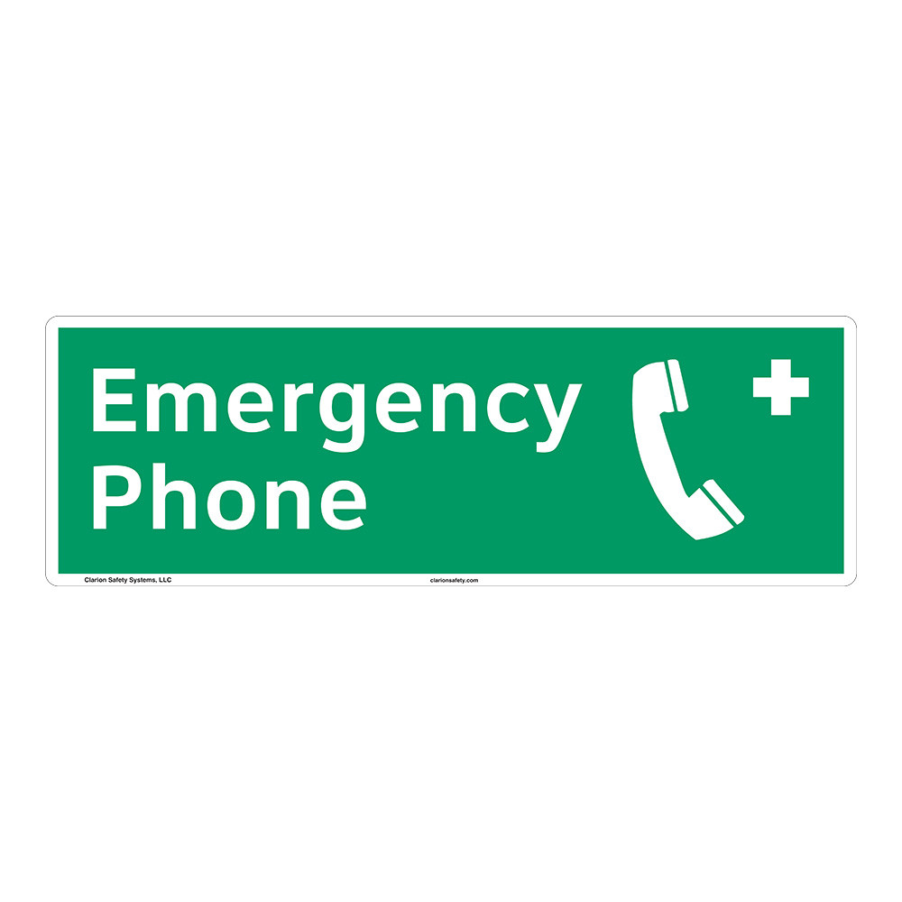 Emergency Phone Signs | Clarion safety Systems