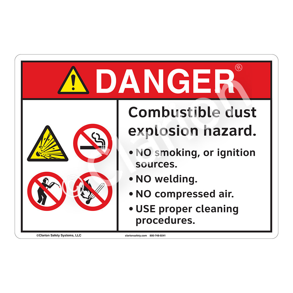 Explosion Hazard Signs | Clarion safety Systems