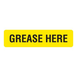 Grease Here (Grease-) Label