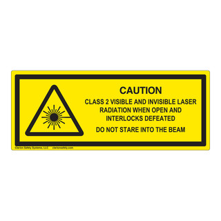 Laser Hazard Safety Labels | Clarion Safety Systems